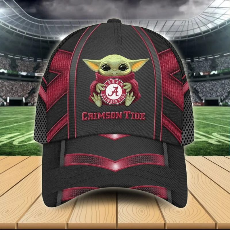 Alabama Crimson Tide And Baby Yoda Classic Cap - Hot Sale 2025
