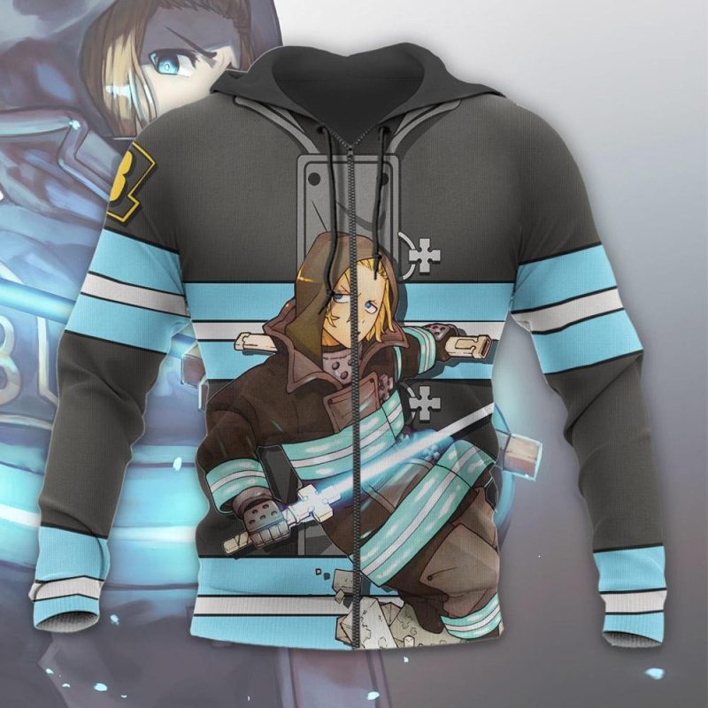 Arthur Boyle Fire Force Anime Uniform 3D Hoodie, Shirt - Hot Sale 2024