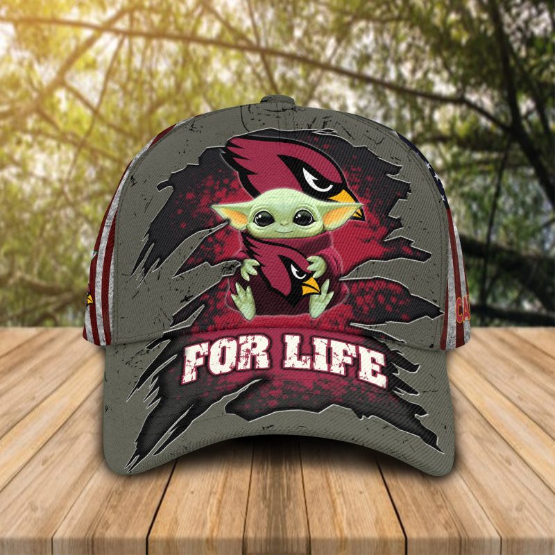 Baby Yoda Nfl Arizona Cardinals For Life Cap - Hot Sale 2025