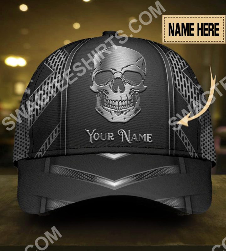 Custom Name Skull All Over Print Classic Cap - Hot Sale 2025