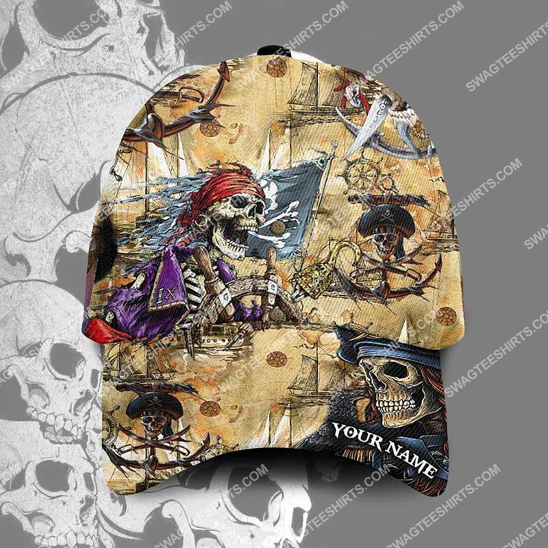Custom Name The Skull Pirates All Over Printed Classic Cap - Hot Sale 2025