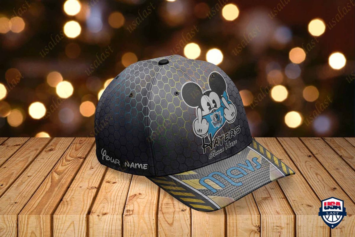 Dallas Mavericks Mickey Mouse Haters Gonna Hate Custom Name Hat Cap ...