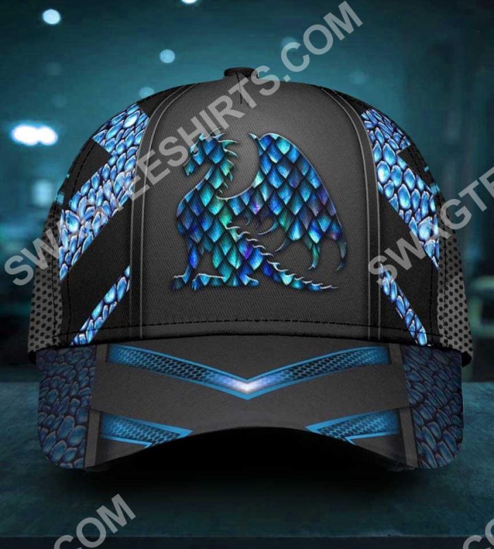 Dragon Blue Pattern All Over Printed Classic Cap - Hot Sale 2025