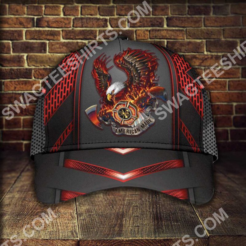 Firefighter Eagle American Flag All Over Printed Classic Cap - Hot Sale ...