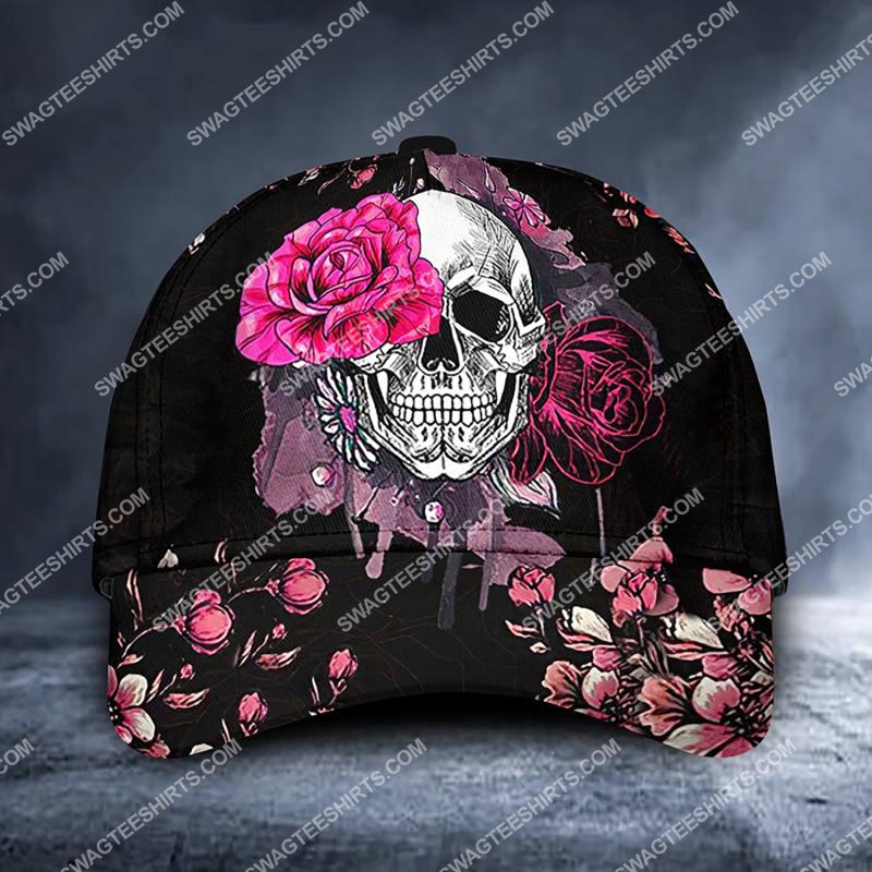 Flower And Skull All Over Printed Classic Cap - Hot Sale 2025