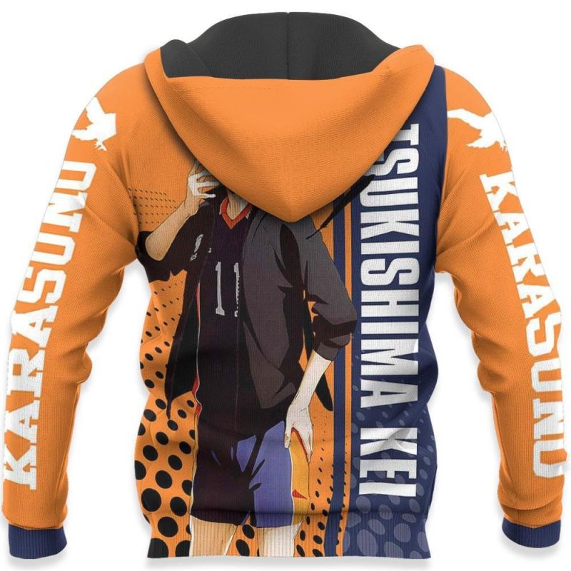 Karasuno Tsukishima Kei Haikyuu Custom Anime 3D Hoodie, Shirt - Hot ...