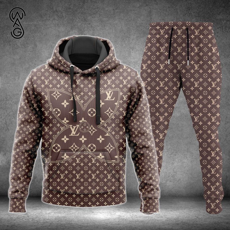 Louis Vuitton Monogram Combo Hoodie And Pants - Hot Sale 2026