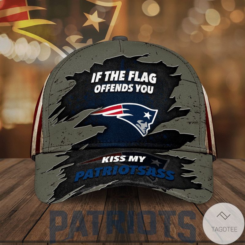 New England Patriots If The Flag Offends You Kiss My Patriot Sass Cap ...