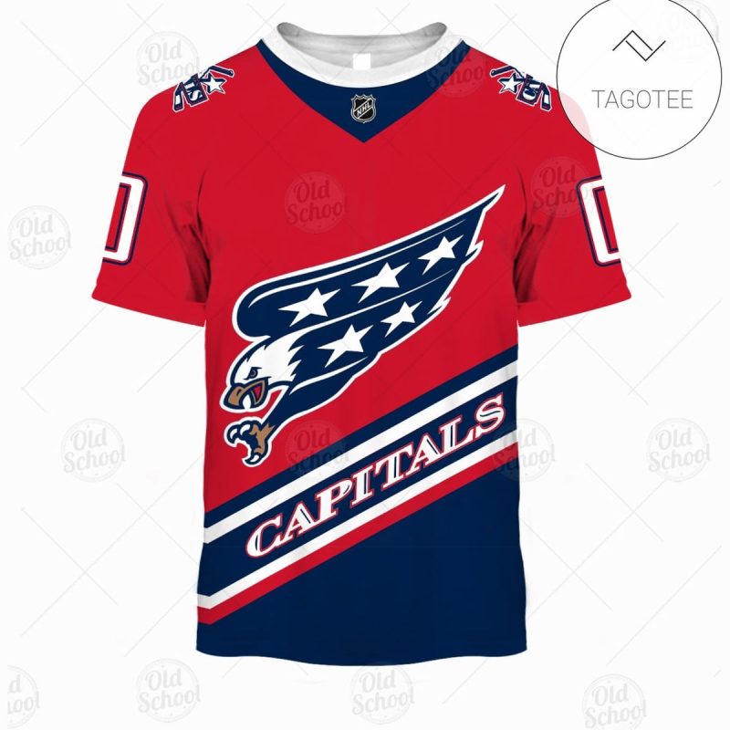 Personalize Nhl Washington Capitals 2021 Reverse Retro Alternate Jersey ...