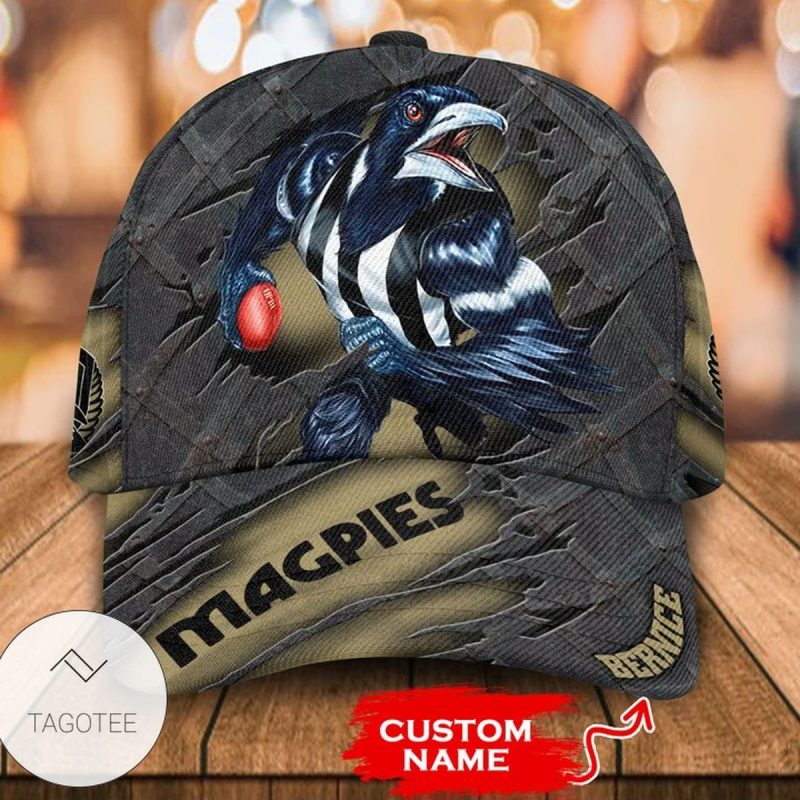 Personalized Afl Collingwood Magpies 3D Mascot Hat Cap - Hot Sale 2024