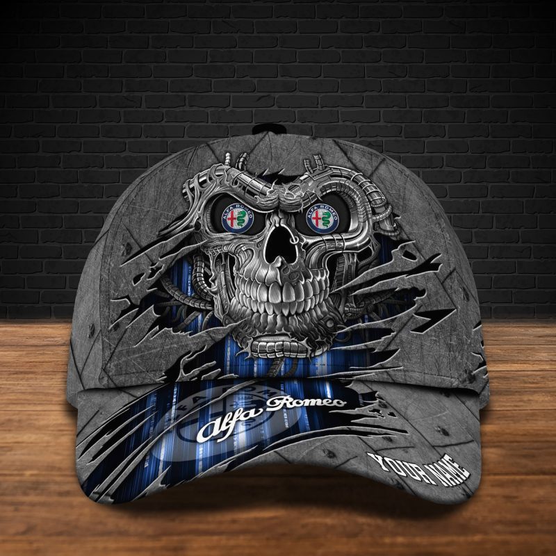 Personalized Alfa Romeo Skull Custom Cap - Hot Sale 2024