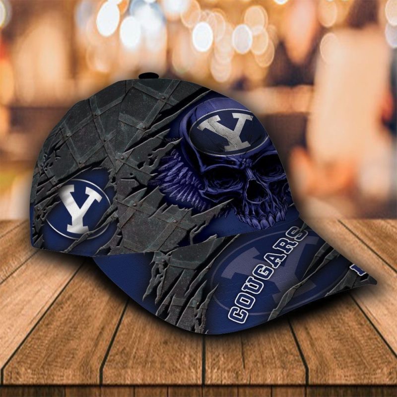 Personalized Byu Cougars Skull Custom Cap - Hot Sale 2025