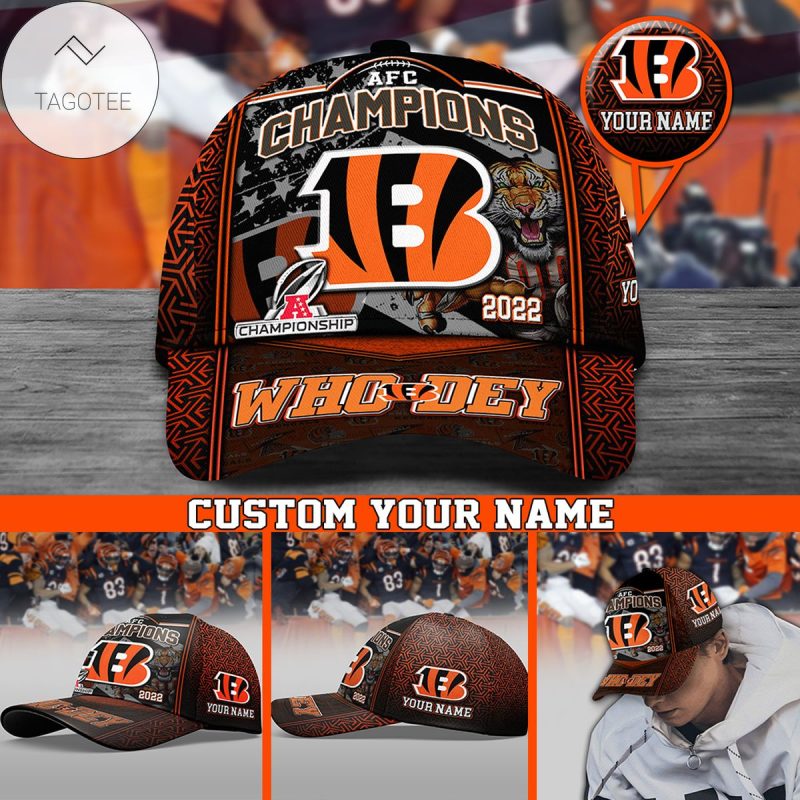 Personalized Cincinnati Bengals Afc Champions 2022 Cap - Hot Sale 2025