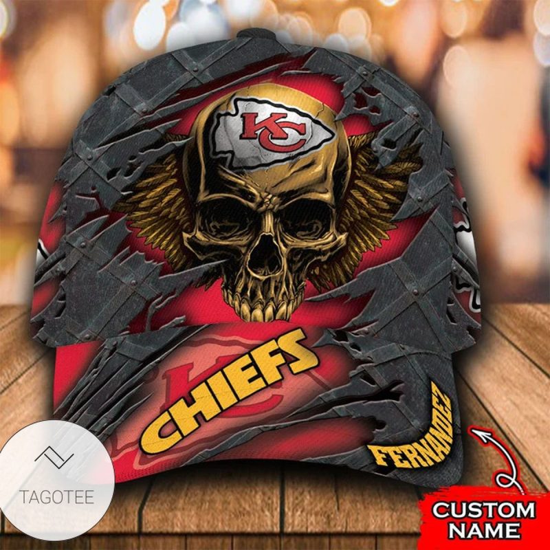 Personalized Kansas City Chiefs Nfl Skull Hat Cap - Hot Sale 2024
