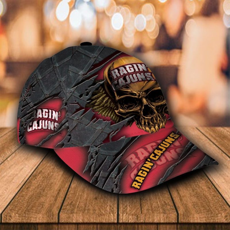 Personalized Louisiana Ragin’ Cajuns Skull Custom Cap - Hot Sale 2025