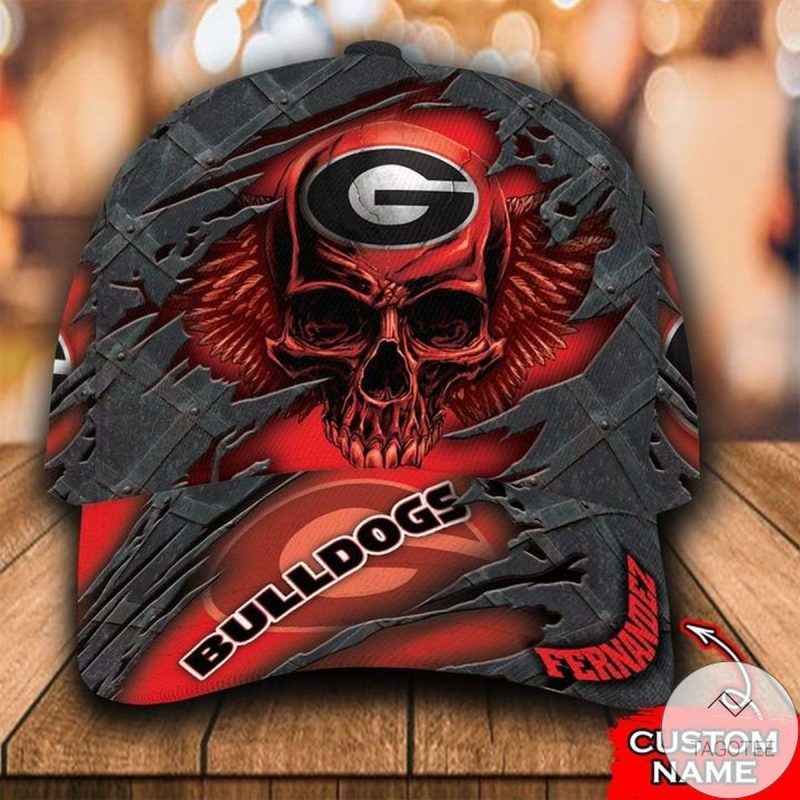 Personalized Ncaa Georgia Bulldogs 3D Skull Cap - Hot Sale 2025