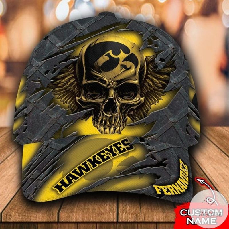 Personalized Ncaa Iowa Hawkeyes 3D Skull Cap - Hot Sale 2025