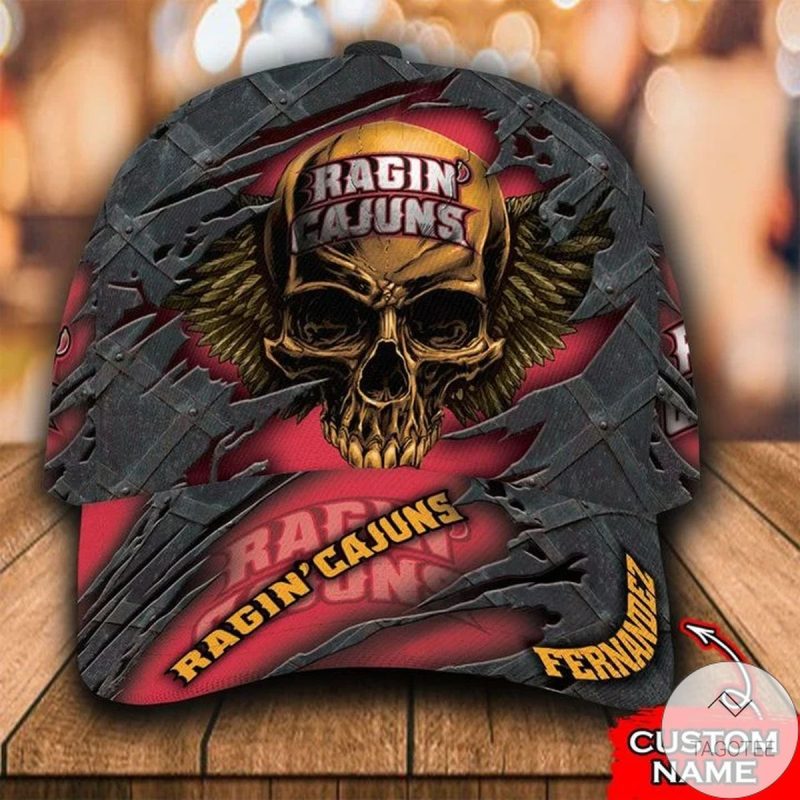 Personalized Ncaa Louisiana Ragin’ Cajuns 3D Skull Cap Classic - Hot ...