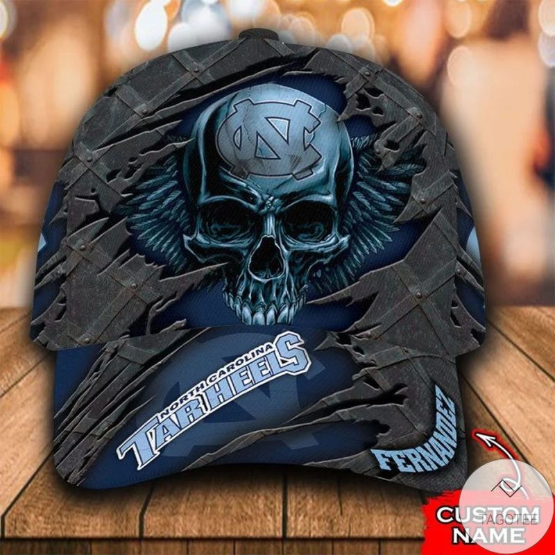 Personalized Ncaa North Carolina Tar Heels 3D Skull Cap Classic - Hot ...
