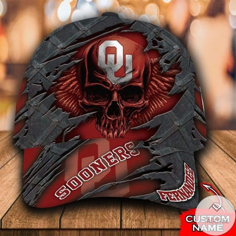 Personalized Ncaa Oklahoma Sooners 3D Skull Cap - Hot Sale 2025