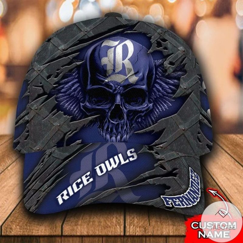 Personalized Ncaa Rice Owls 3D Skull Cap Classic - Hot Sale 2025