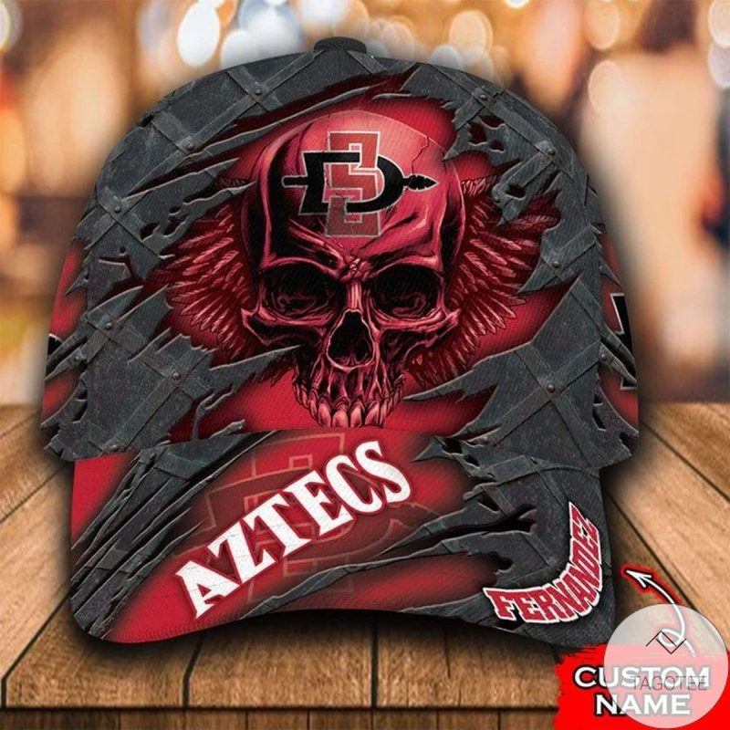 Personalized Ncaa San Diego State Aztecs 3D Skull Cap Classic - Hot ...