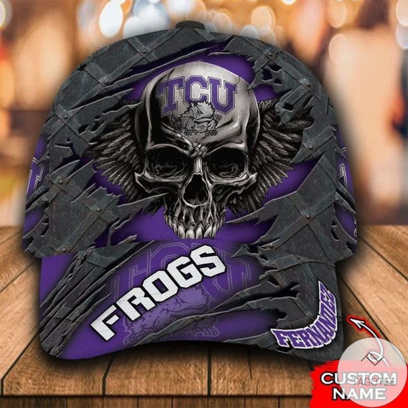 Personalized Ncaa Tcu Horned Frogs 3D Skull Cap Classic - Hot Sale 2024
