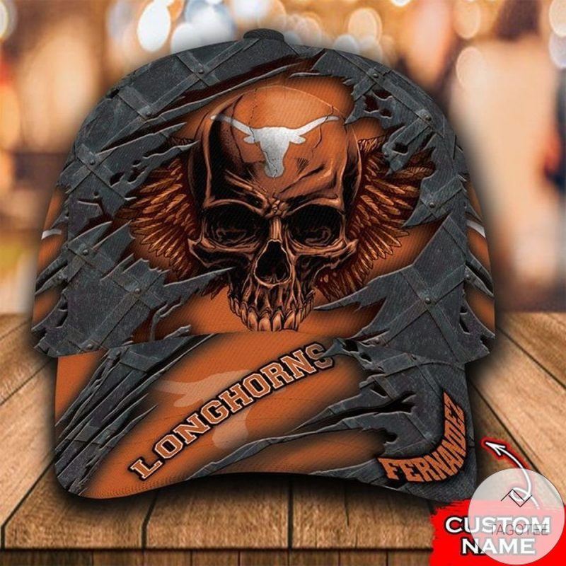 Personalized Ncaa Texas Longhorns 3D Skull Cap - Hot Sale 2025
