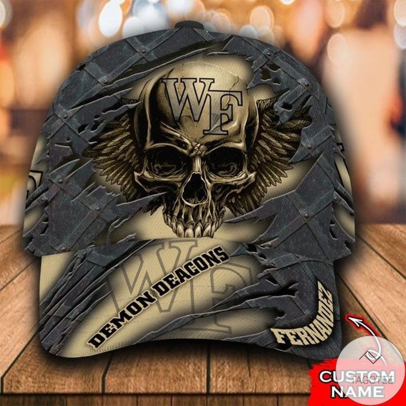 Personalized Ncaa Wake Forest Demon Deacons 3D Skull Cap Classic - Hot ...
