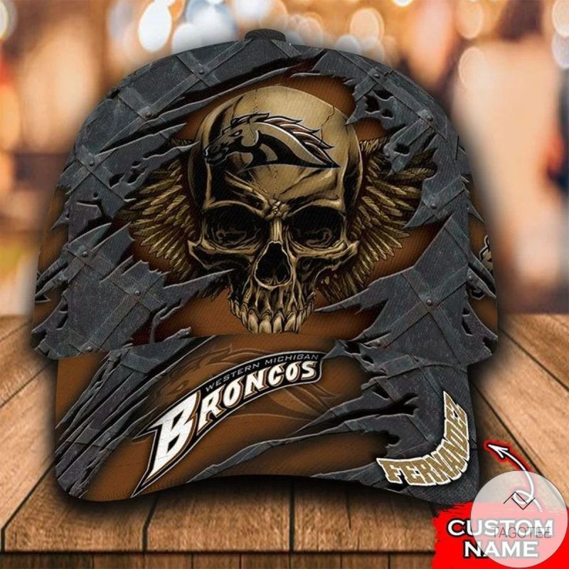 Personalized Ncaa Western Michigan Broncos 3D Skull Cap Classic - Hot ...