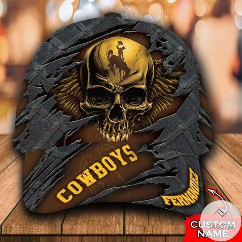 Personalized Ncaa Wyoming Cowboys 3D Skull Cap Classic - Hot Sale 2025
