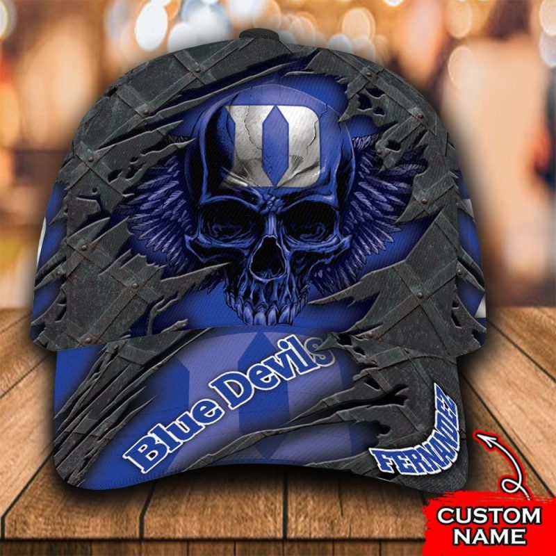Personalized Ncaa1 Duke Blue Devils 3D Skull Custom Name Cap - Hot Sale ...