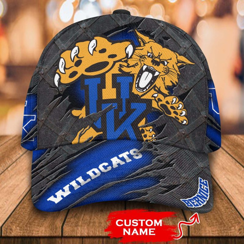 Personalized Ncaa1 Kentucky Wildcats 3D Mascost Custom Name Cap - Hot ...