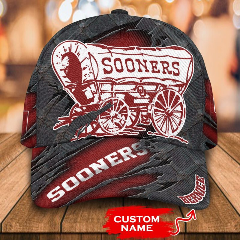 Personalized Ncaa1 Oklahoma Sooners 3D Mascost Custom Name Cap - Hot ...