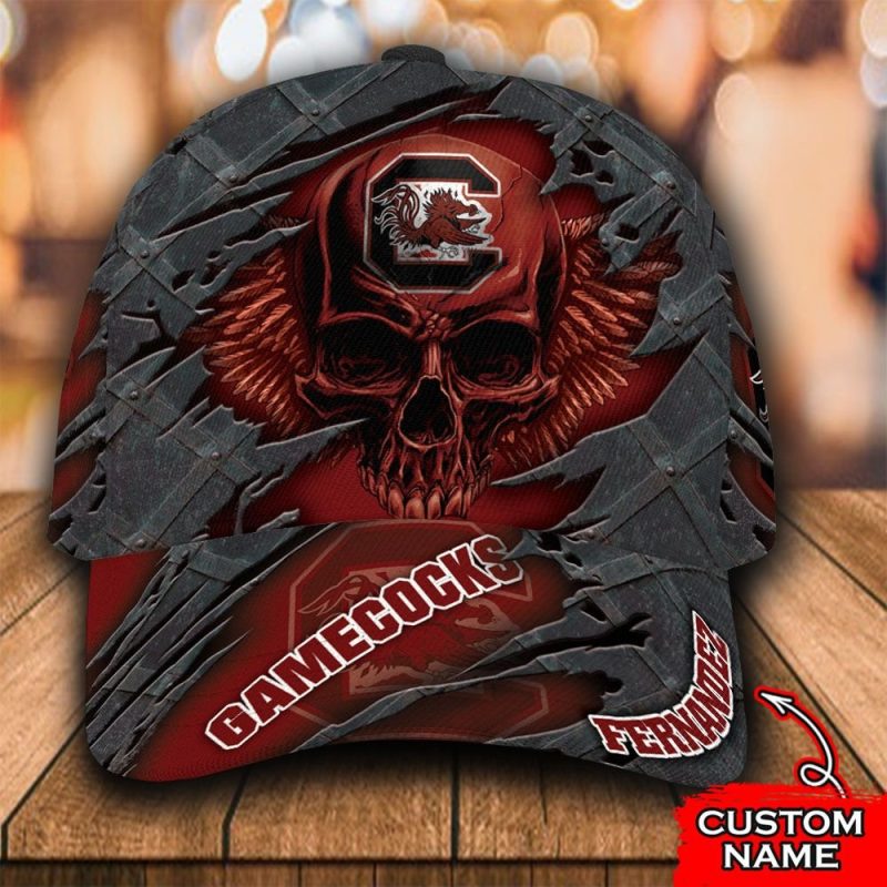 Personalized Ncaa1 South Carolina Gamecocks 3D Skull Custom Name Cap ...