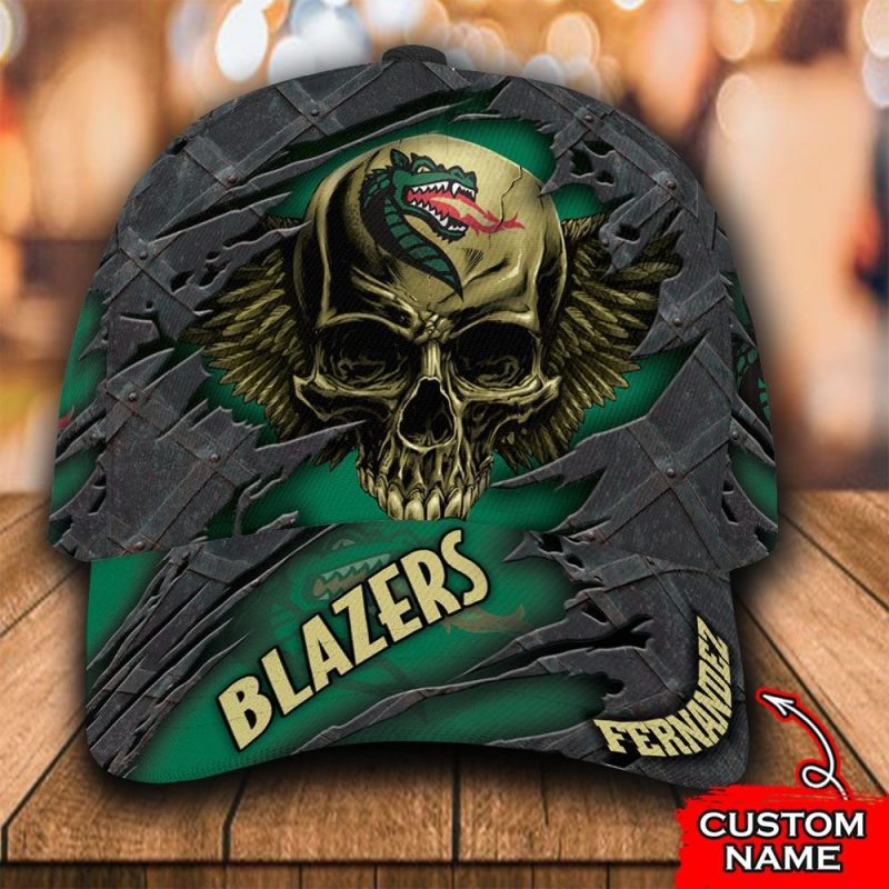 Personalized Ncaa3 Uab Blazers 3D Skull Custom Name Cap - Hot Sale 2026
