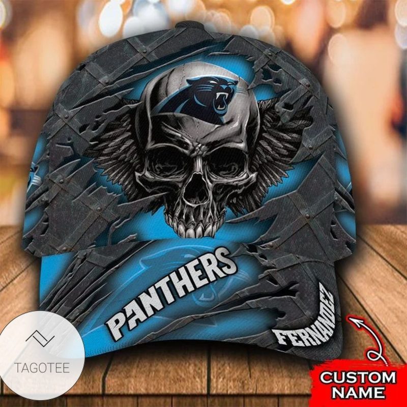 Personalized Nfl Carolina Panthers Skull Hat Cap - Hot Sale 2025
