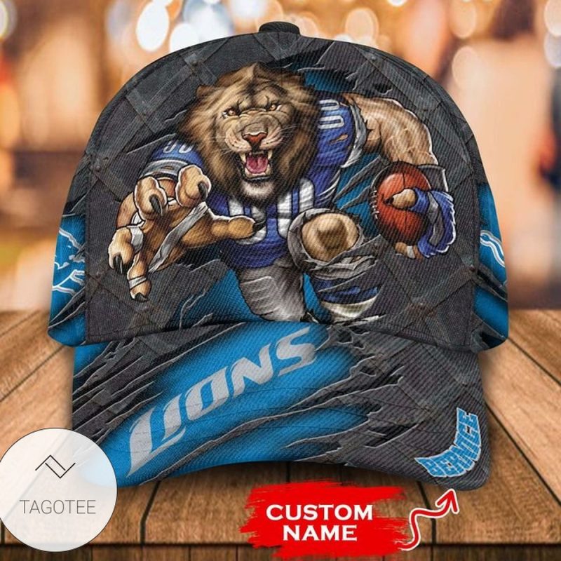 Personalized Nfl Detroit Lions 3D Mascot Hat Cap - Hot Sale 2025