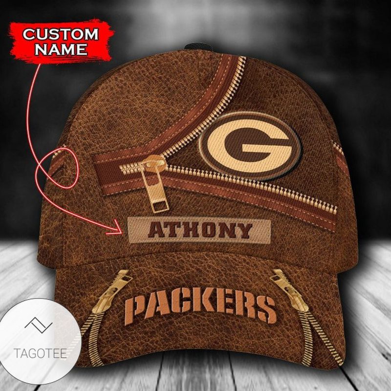 Personalized Nfl Green Bay Packers Leather Zipper Print Hat Cap - Hot ...