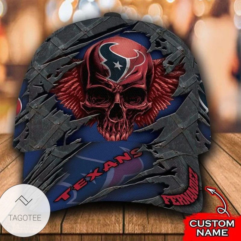 Personalized Nfl Houston Texans Skull Hat Cap - Hot Sale 2025