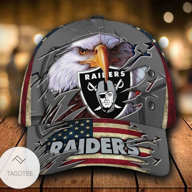 Personalized Nfl Las Vegas Raiders 3D Eagle Hat Cap - Hot Sale 2025