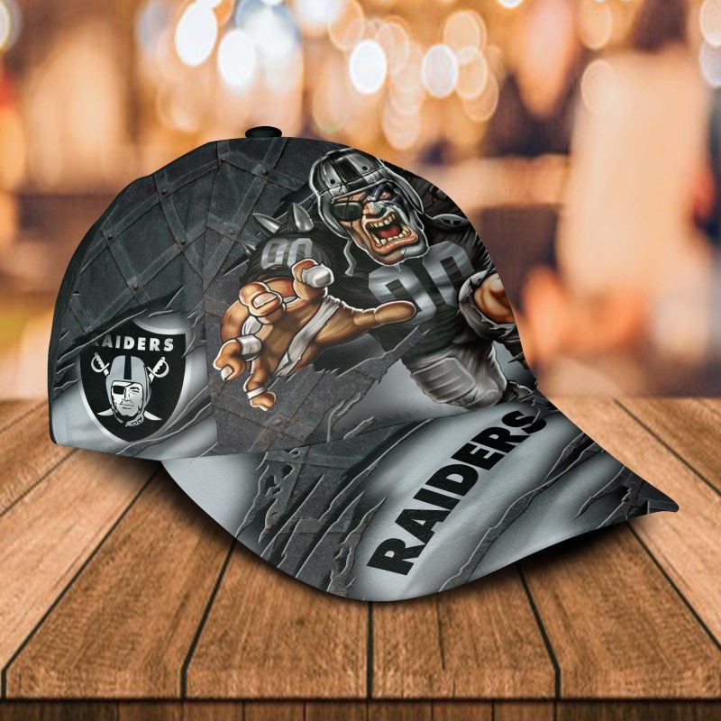 Personalized Nfl Las Vegas Raiders 3D Mascost Custom Name Cap - Hot ...