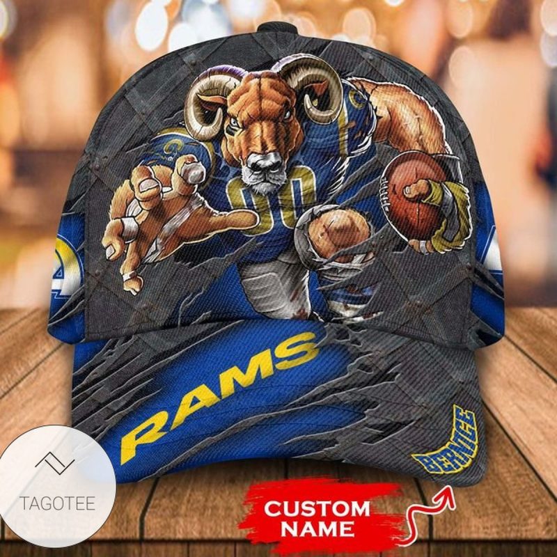 Personalized Nfl Los Angeles Rams 3D Mascot Hat Cap - Hot Sale 2025