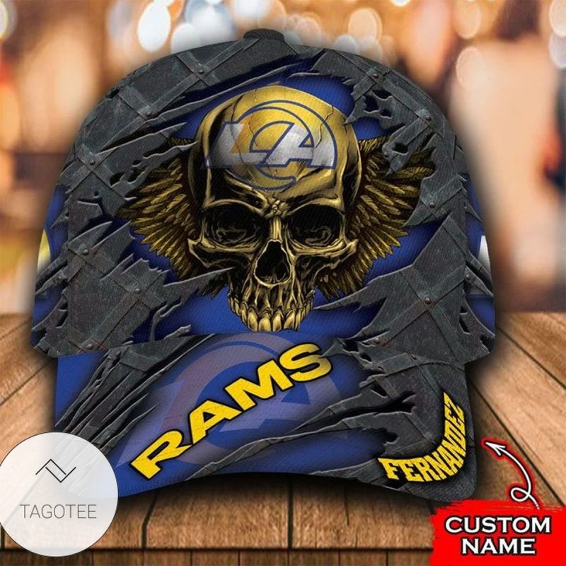 Personalized Nfl Los Angeles Rams Skull Hat Cap - Hot Sale 2025