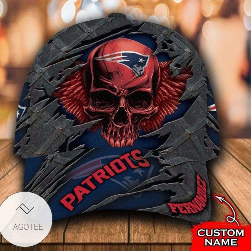 Personalized Nfl New England Patriots Skull Hat Cap - Hot Sale 2024
