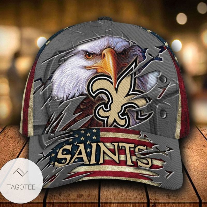 Personalized Nfl New Orleans Saints 3D Eagle Hat Cap - Hot Sale 2025