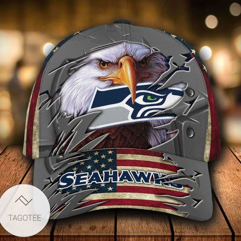 Personalized Nfl Seattle Seahawks 3D Eagle Hat Cap - Hot Sale 2025