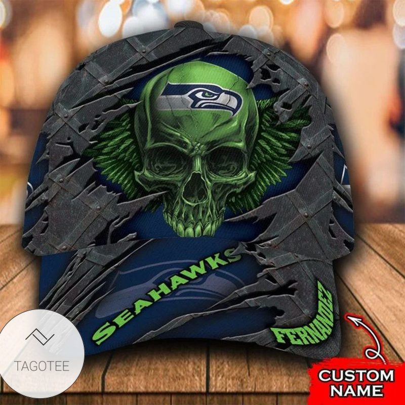 Personalized Nfl Seattle Seahawks Skull Hat Cap - Hot Sale 2025
