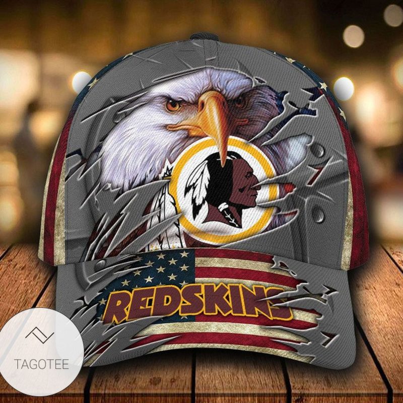 Personalized Nfl Washington Redskins 3D Dad Eagle Hat Cap - Hot Sale 2024