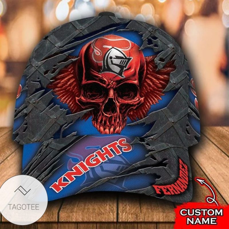 Personalized Nrl Newcastle Knights 3D Skull Hat Cap - Hot Sale 2026